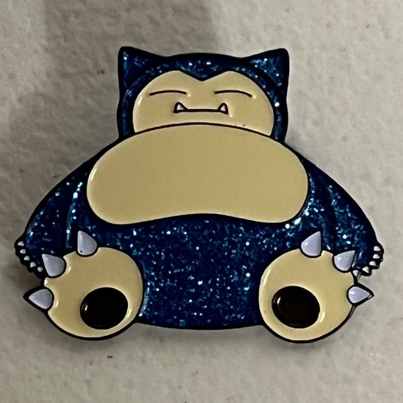 Unbranded | Accessories | Pokemon Snorlax Glitter Enamel Pin Hats Shiny ...